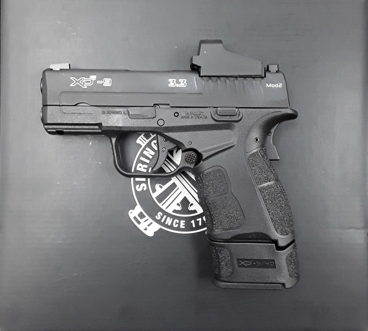 HS PRODUKT XDS 9 3 3 MOD 2 CUSTOM LETTERS 9MM Brand New Used Guns